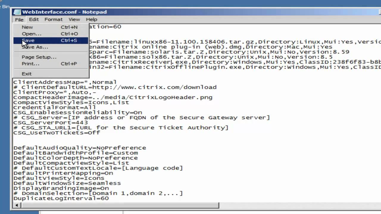 Citrix : Using the Web Interface to deliver clients - YouTube
