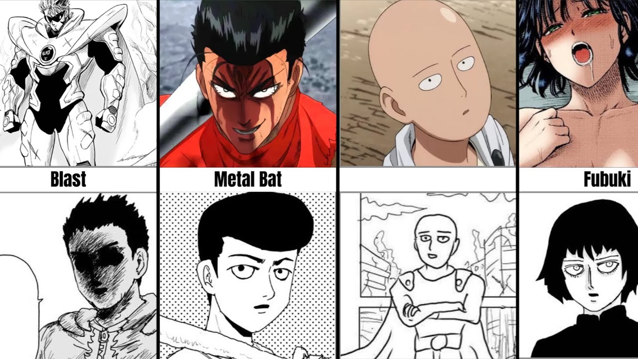 One Punch Man Webcomic vs Manga/Anime Comparison - YouTube