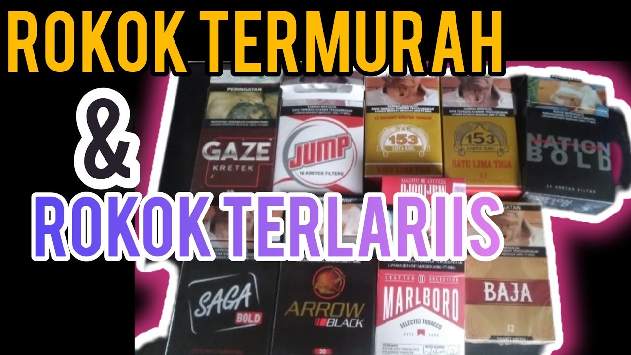 DAFTAR NAMA ROKOK MURAH DAN TERLARIS #warungsembako - YouTube