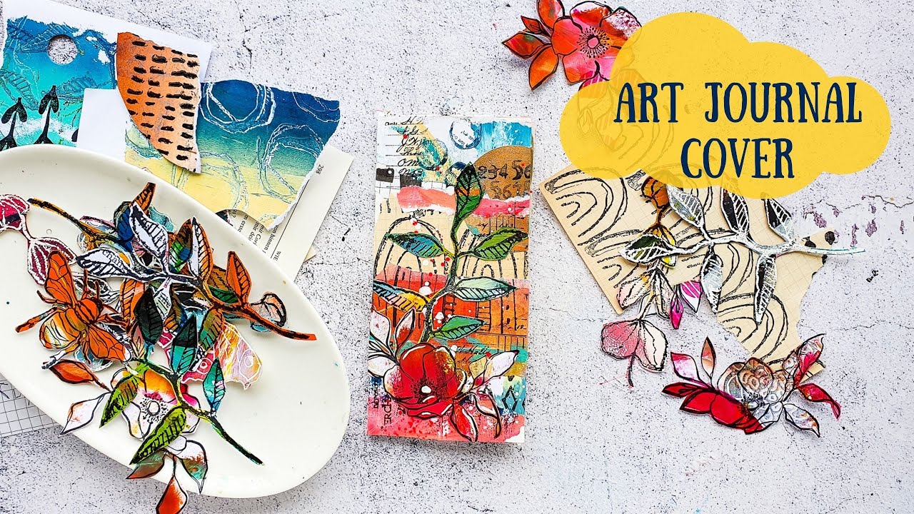 Traveler's Notebook Art Journal with Collage Papers - YouTube