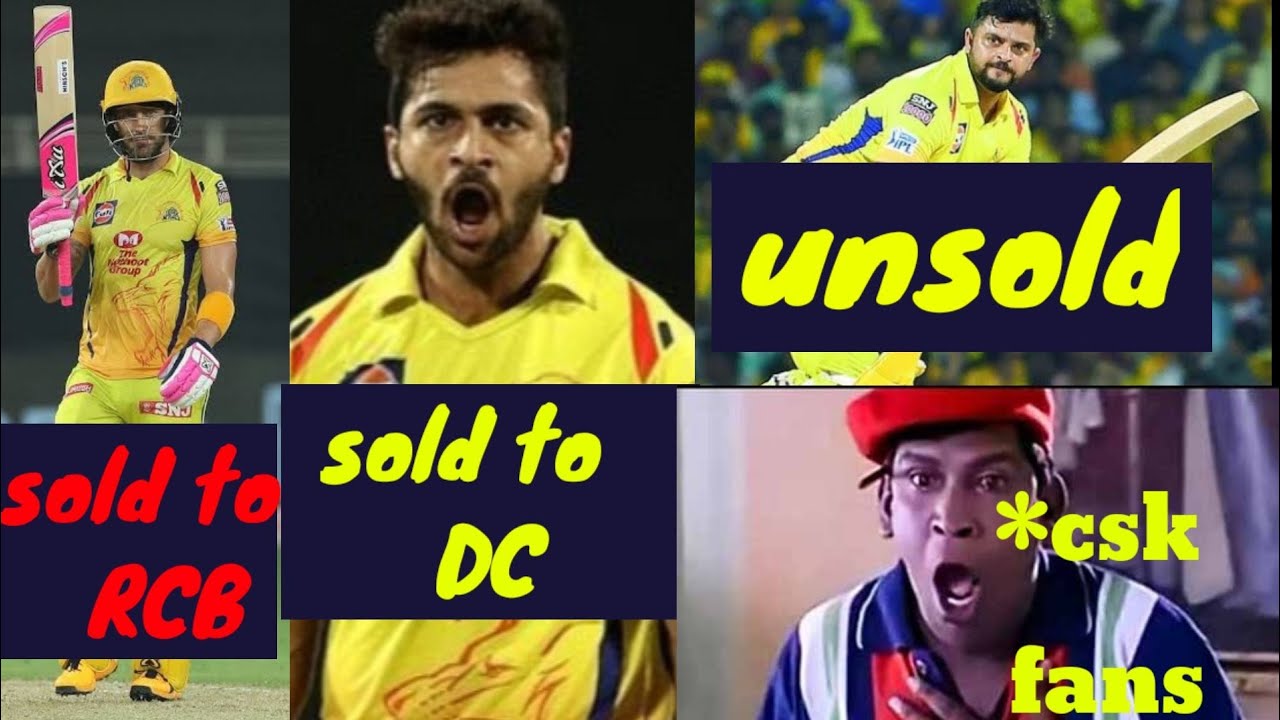 CSK picks up IPL AUCTION FOR 2022 - YouTube