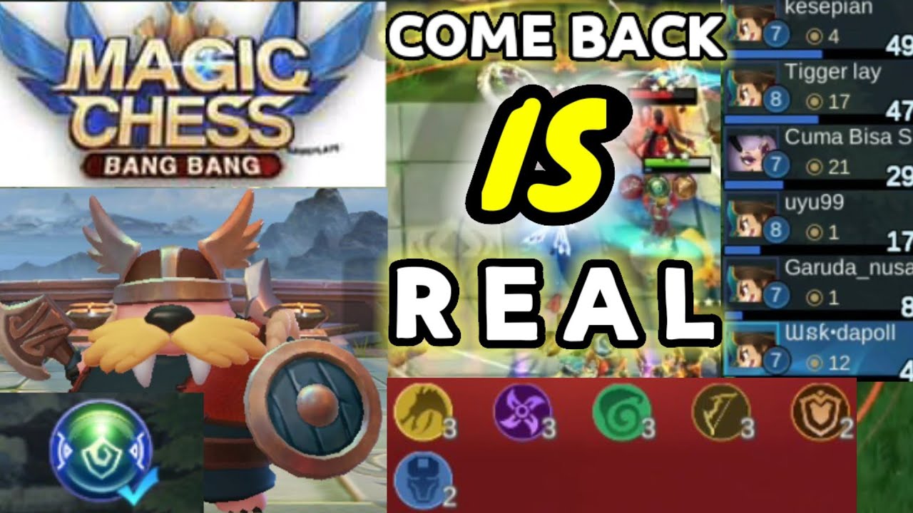 BEST COMMANDER RAGNAR 2 COME BACK IS REAL MAGIC CHESS MOBILE LEGENDS ...