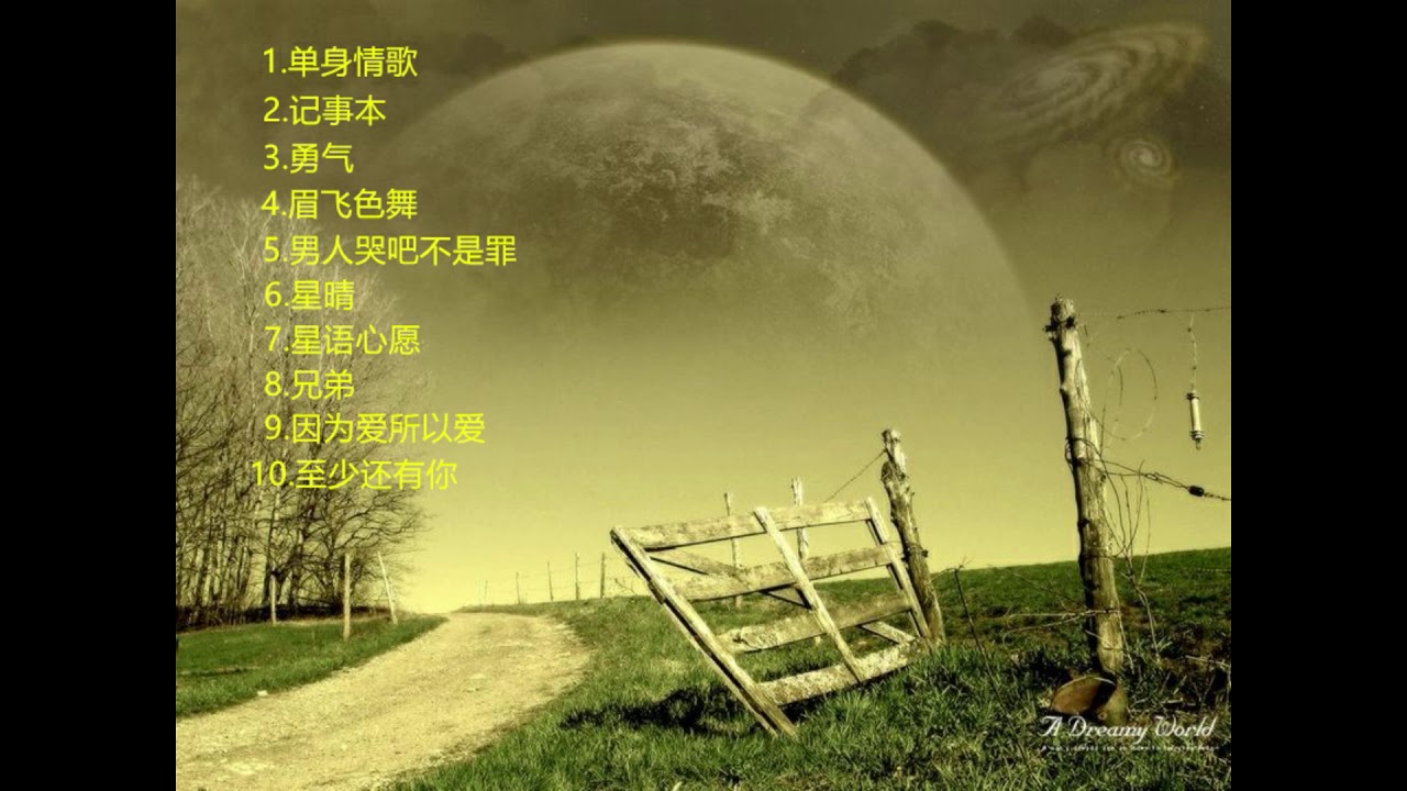 华语20年 每年10大流行歌曲 2000年 | Popular Chinese Songs in 2000 - YouTube