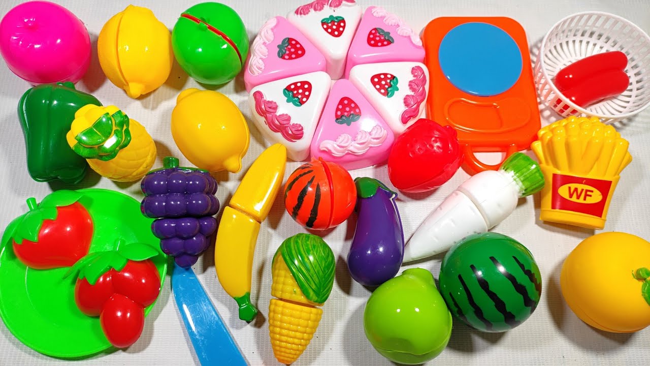 Unpacking plastic food toys| mini kitchen unboxing set| ASMR miniature ...