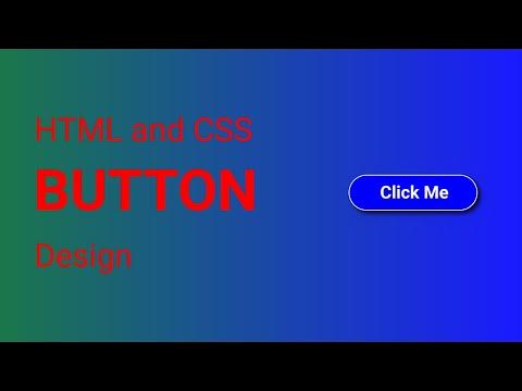 HTML button tag design in css - YouTube
