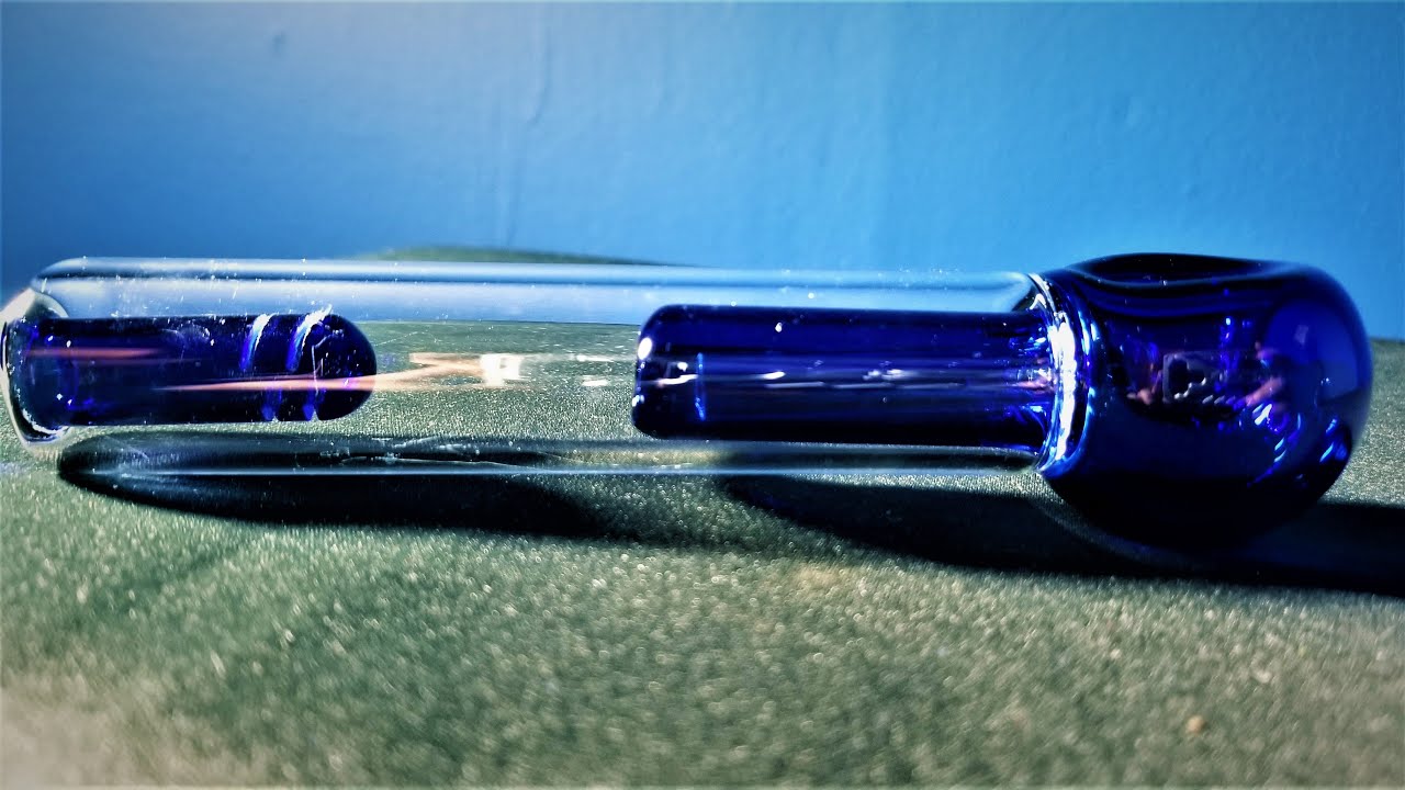 Flow pill blue glass pipe video - YouTube