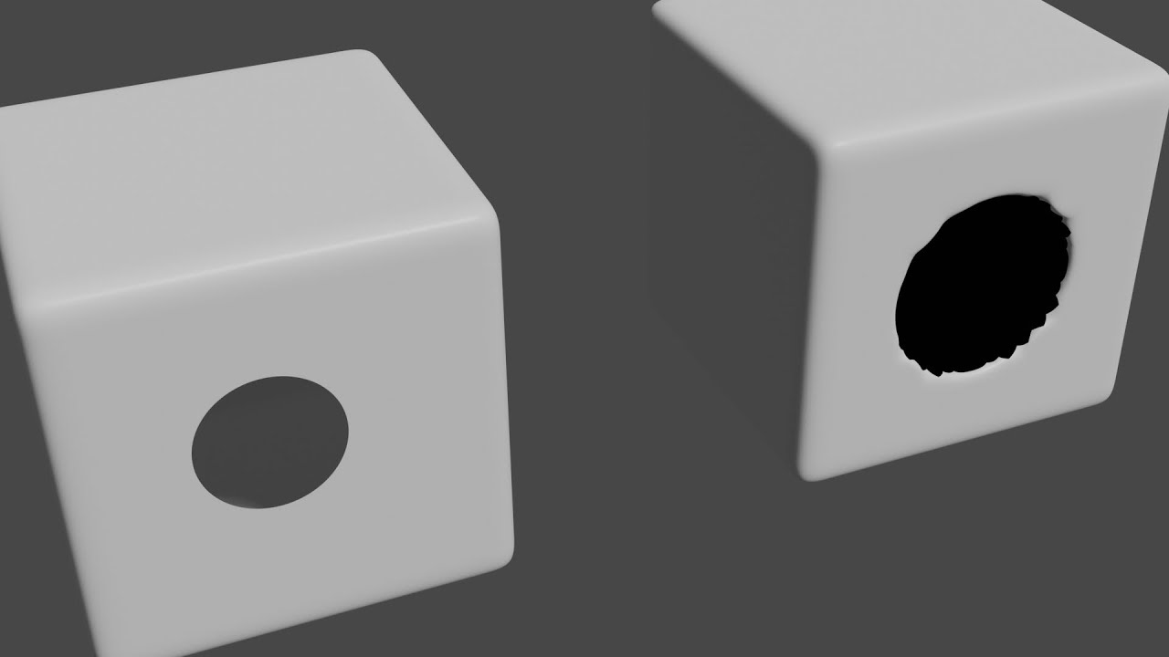 Blender Tutorial The Best Way To Cut A Circle Hole In A Model Blender Tutorial The Best Way To Cut A Circle Hole In A Model