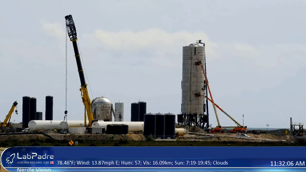 SpaceX Starship assembly 24h timelapse 2020-04-01 - YouTube