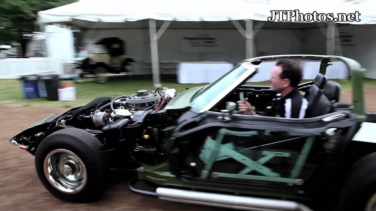 Corvette driving without body panels - YouTube