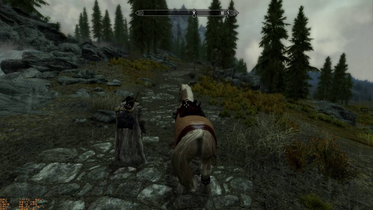 Skyrim 3rd person "immersion" test - YouTube