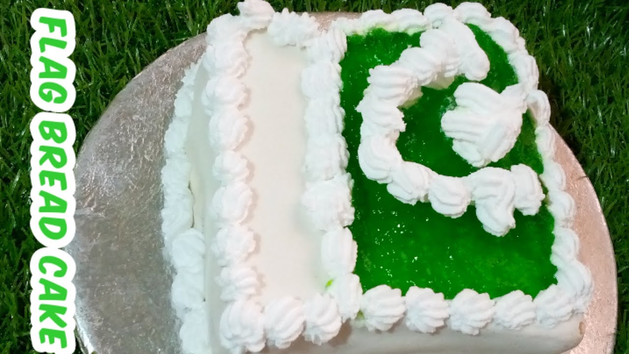 Pakistani Flag Bread Cake|Fondant cake for defense day|Independence day ...
