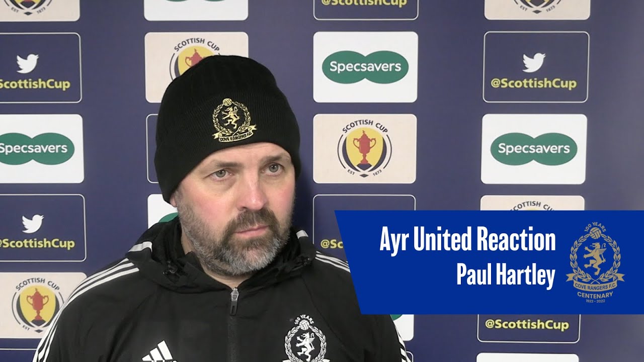 Paul Hartley Post Match Reaction | Cove Rangers vs Ayr United | 31/01 ...