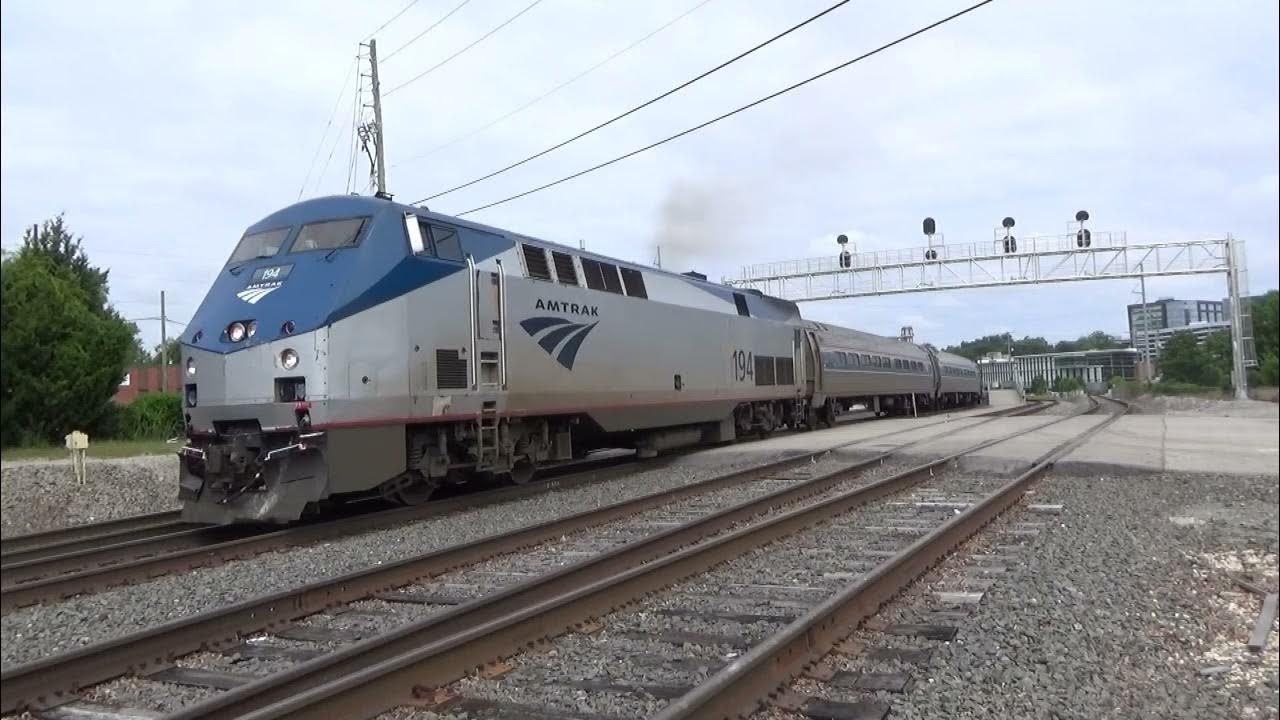 Railfaning at Raleigh Union Station Ft. CSX, NS, Amtrak - YouTube