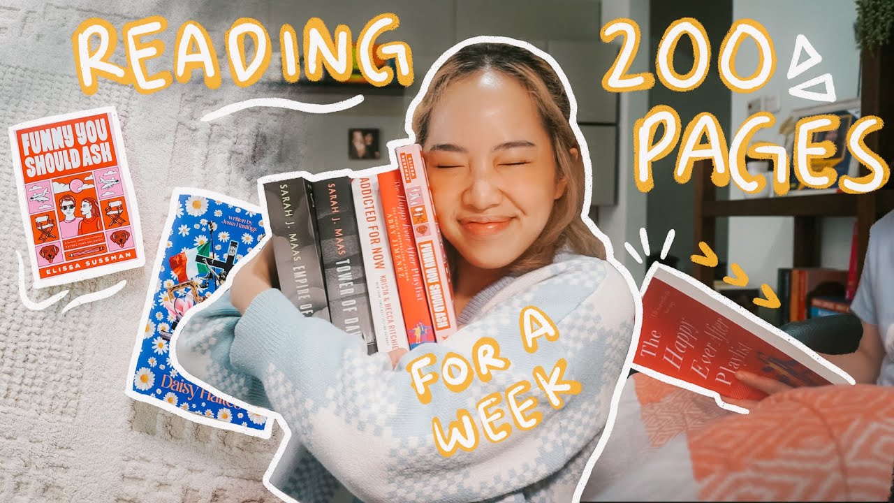 i tried reading 200 pages a day for a week 🤔📈 (+ book unboxing ...