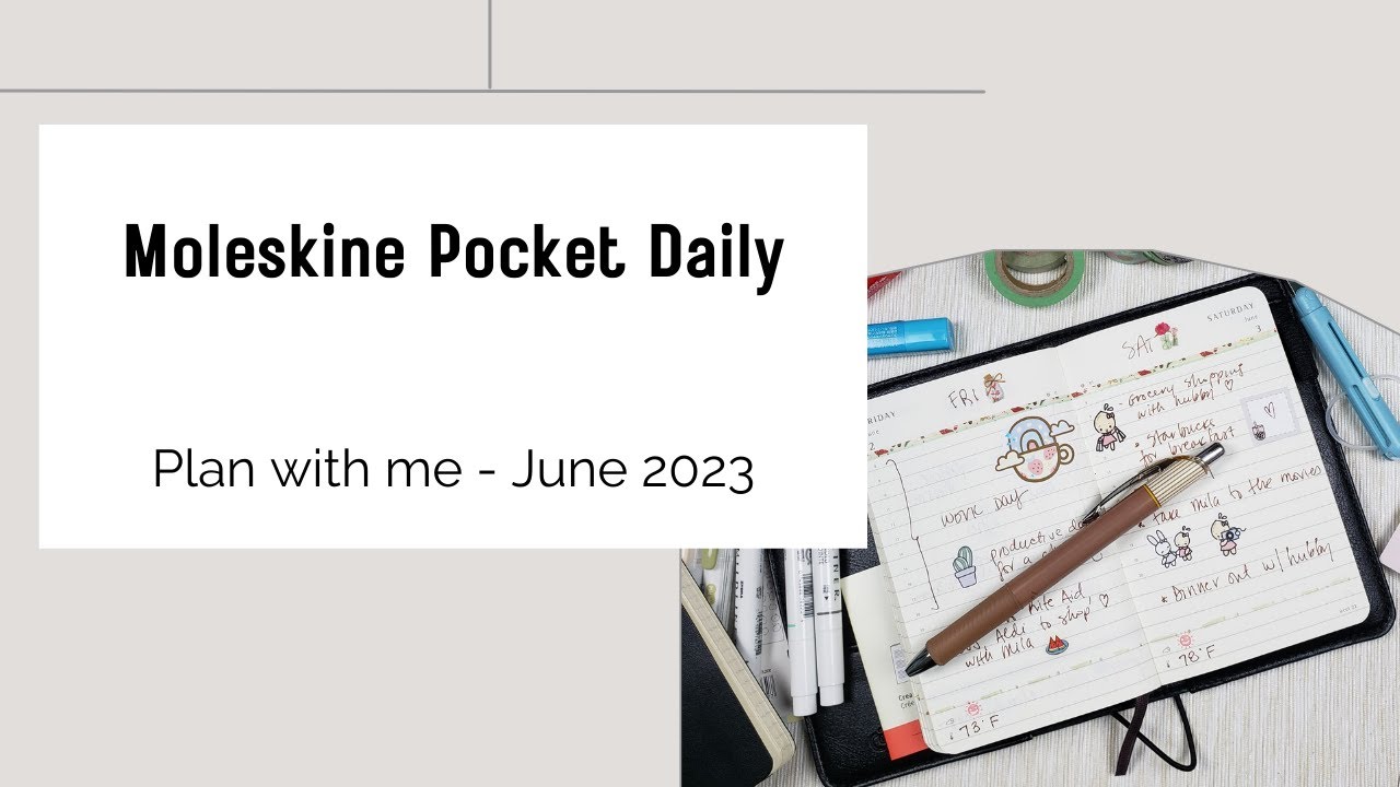 Plan With Me Moleskine Pocket Daily Planner June 2023 plan-with-me-moleskine-pocket-daily-planner-june-2023