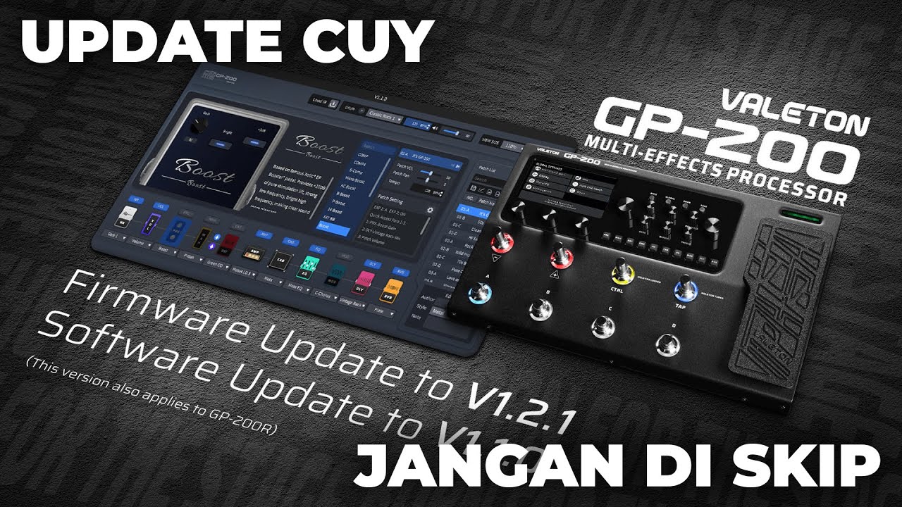 Keluhan Kita Didengar Oleh Valeton | Valeton GP-200 - Update Firmware v ...