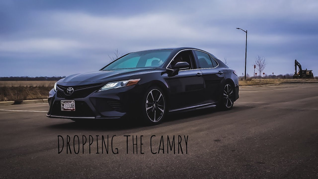 Lowering a 2019 Toyota Camry xse v6 - YouTube