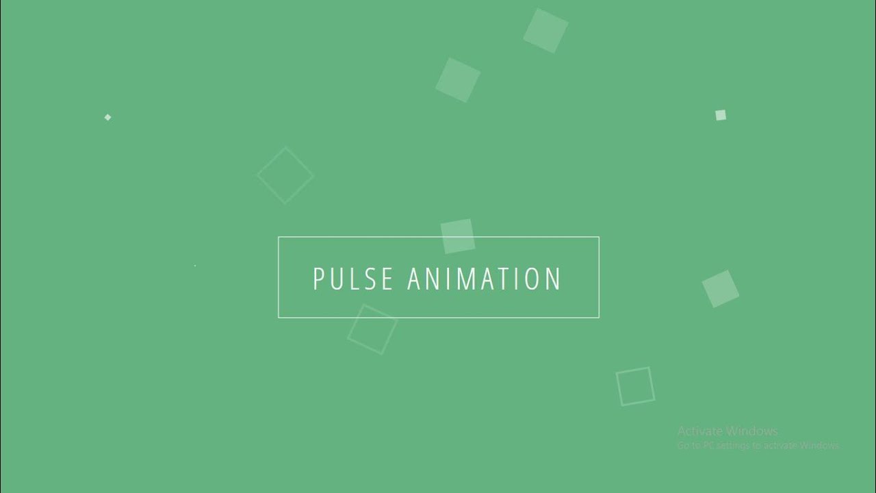 How To Make Background Pulse Animation Simple and Easy | Using HTML ...