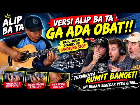 GA ADA OBAT❗VERSI ALIP BA TA BIKIN 3 GITARIS LUAR TERCENGANG TELALU RUMIT TEKNIK YANG DIMAINKANNYA