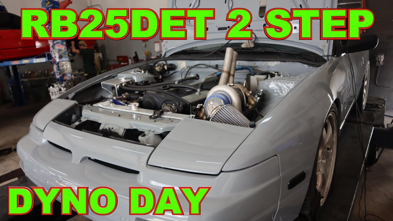 RB25det 240sx S13 Dyno | AEM ECU 2-Step - YouTube