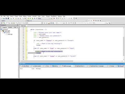 Creatring a User login & password with C++ | Bite Sized Coding - YouTube