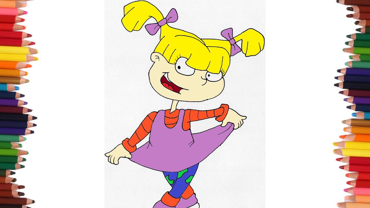 How to draw a ANGELICA- RUGRATS - YouTube