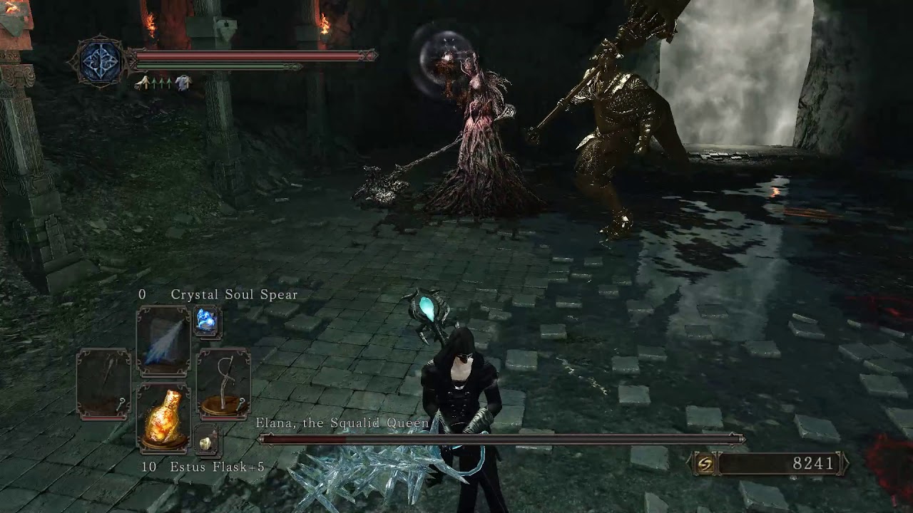 Dark Souls 2 - Elana, the Squalid Queen - The Mire - YouTube