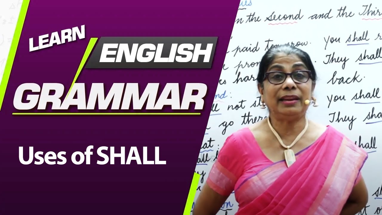 Learn Grammar | Uses of SHALL | English Grammar for Beginners - YouTube