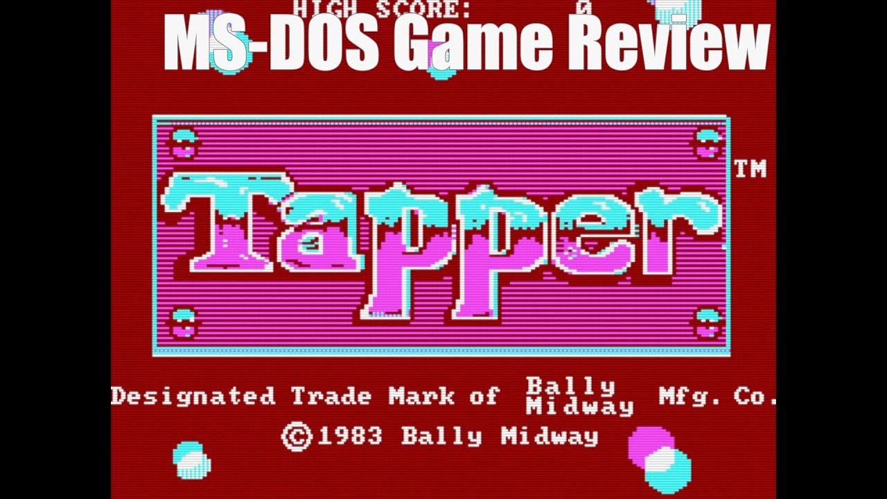Tapper - 1984 - MS-DOS Game Review - YouTube