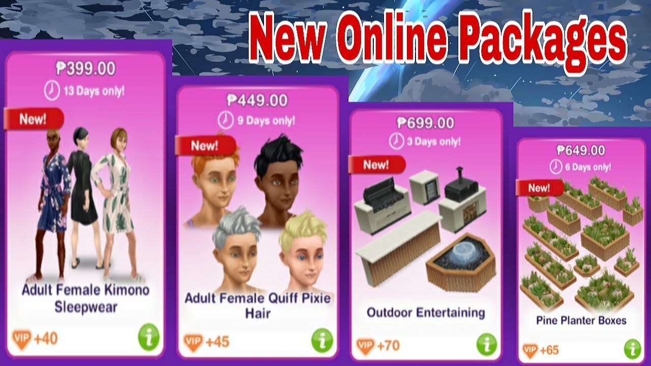 Sims FreePlay 《New Online Packages》 - YouTube