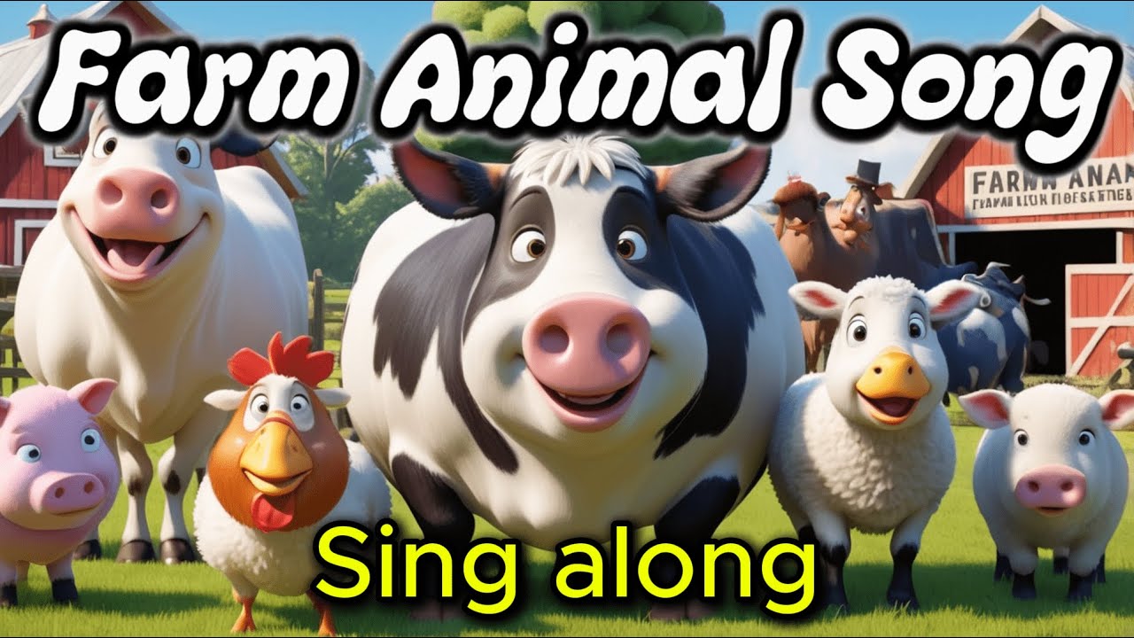 Farm Animal Song for Kids 🐷 | Learn Animal Sounds & Sing Along ...