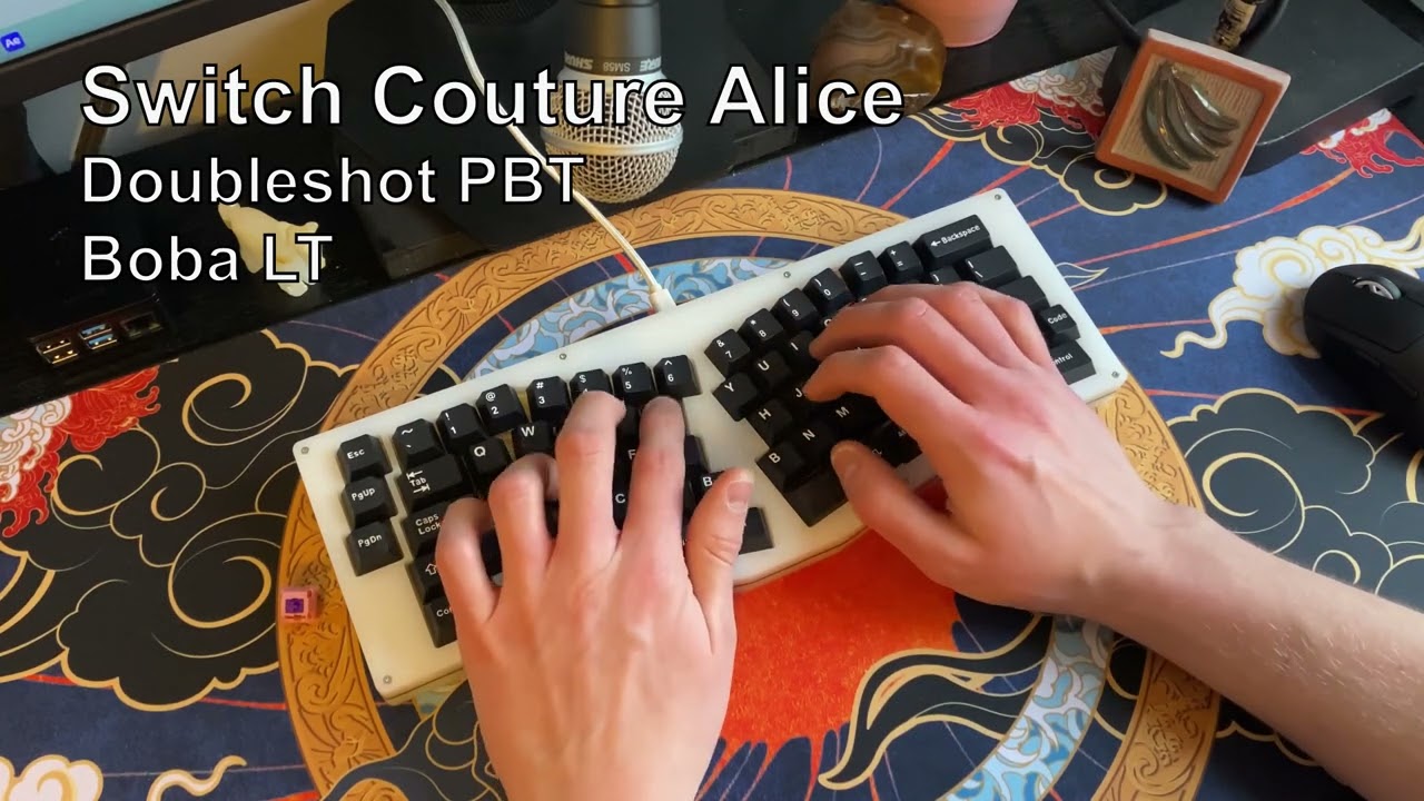Switch Couture Alice with Boba LT & Doubleshot PBT WoB - YouTube