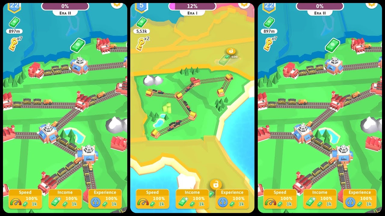 Train Empire: Connect Railroad Game Android Gameplay - YouTube