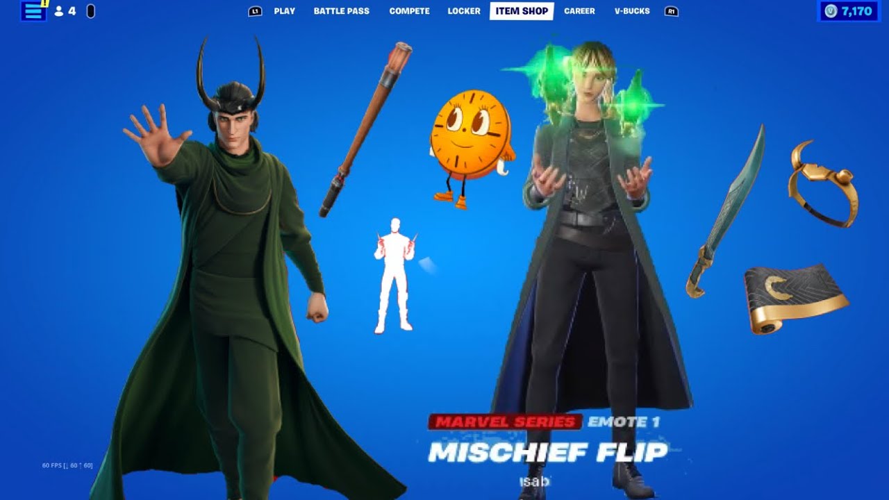 NEW Loki, Sylvie Skins & Mischief Flip Emote! - YouTube