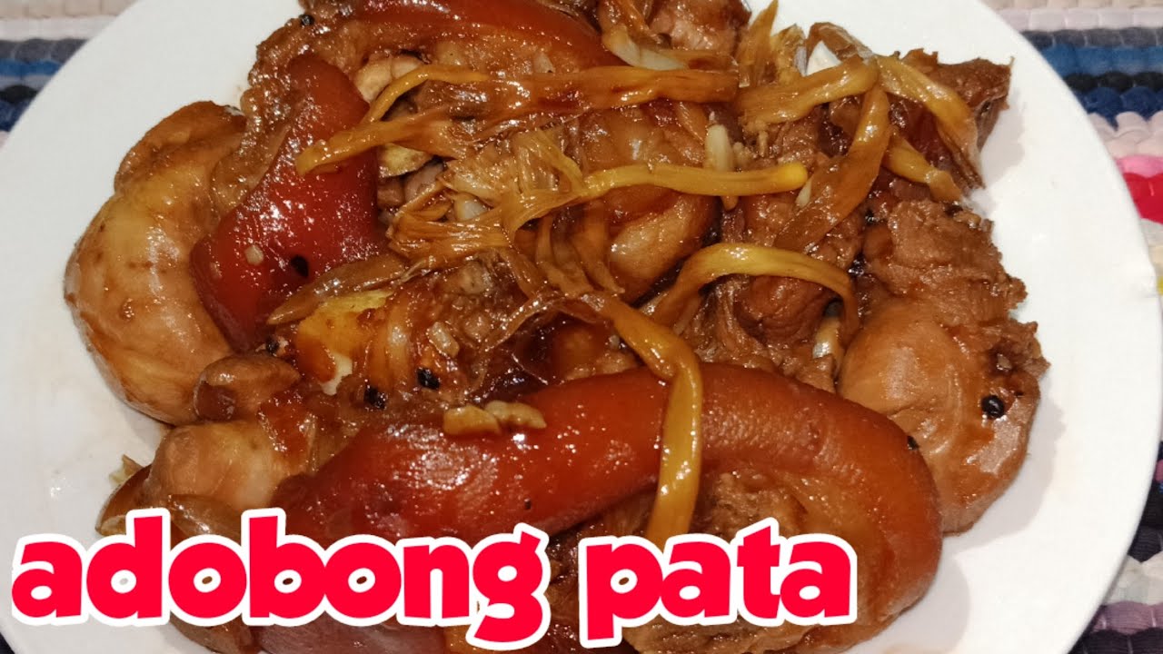 Adobong Pata ng baboy - YouTube