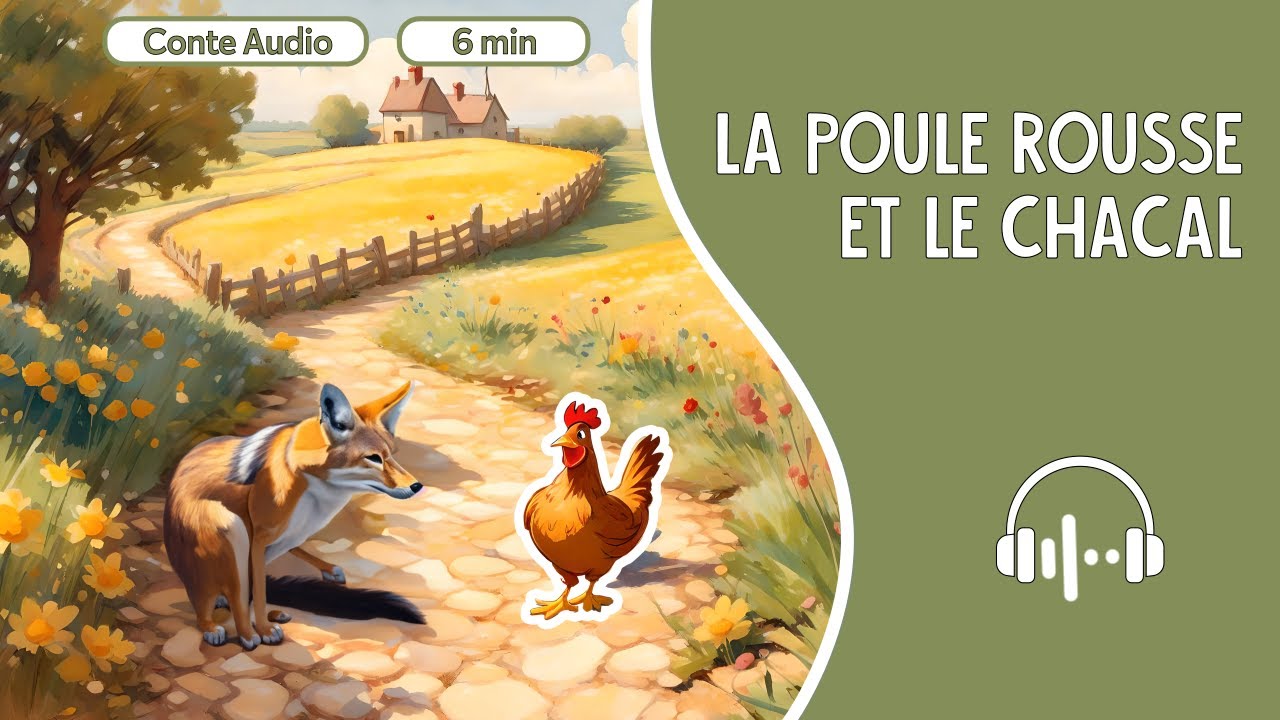 La poule rousse et le chacal [Histoire à écouter pour enfants - 6 min ...