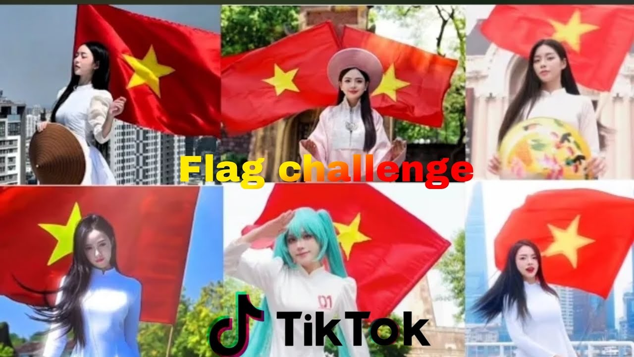 Flag Trand Girls version viral Tik tok video #tiktok #alightmotion #fyt ...