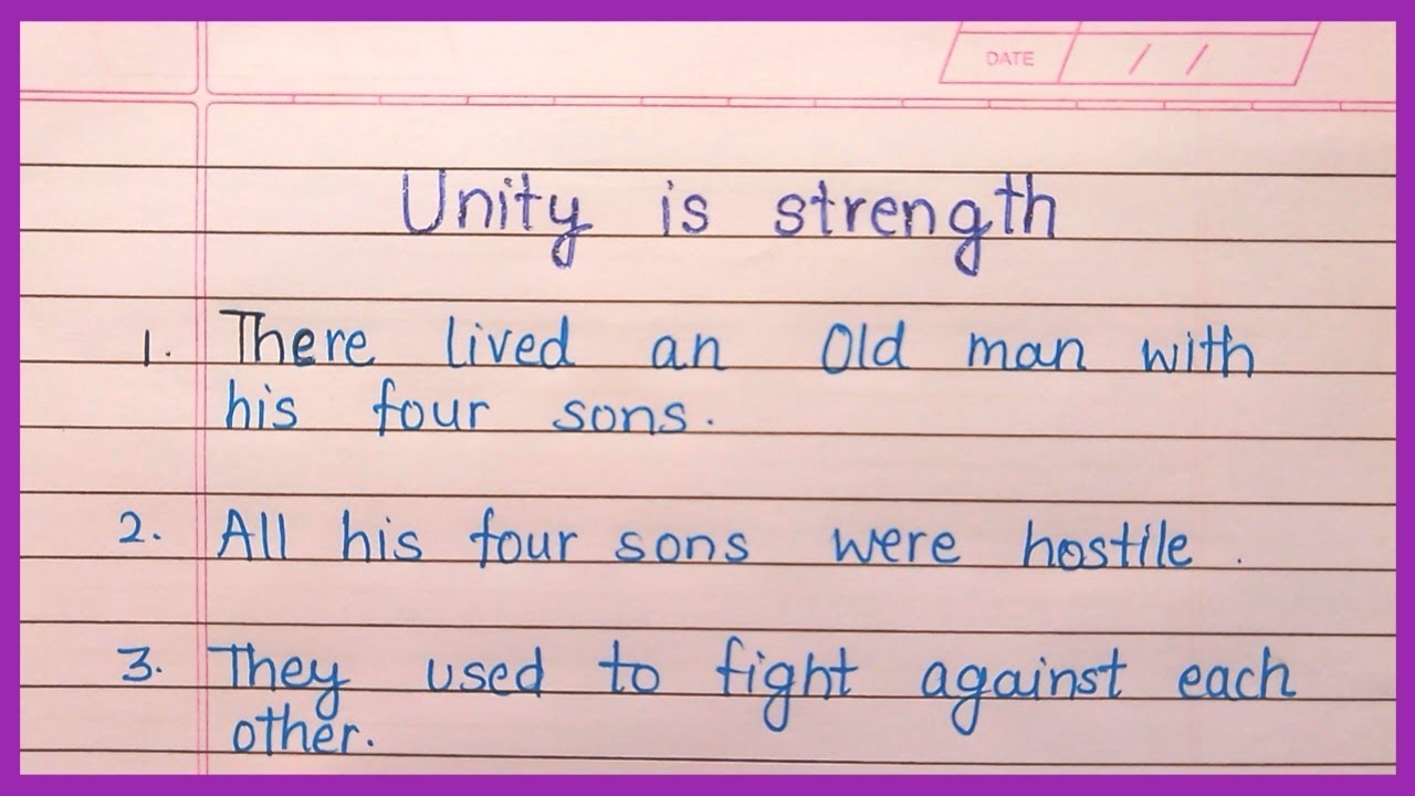 unity is strength short story written | unity is strength story 10 ...