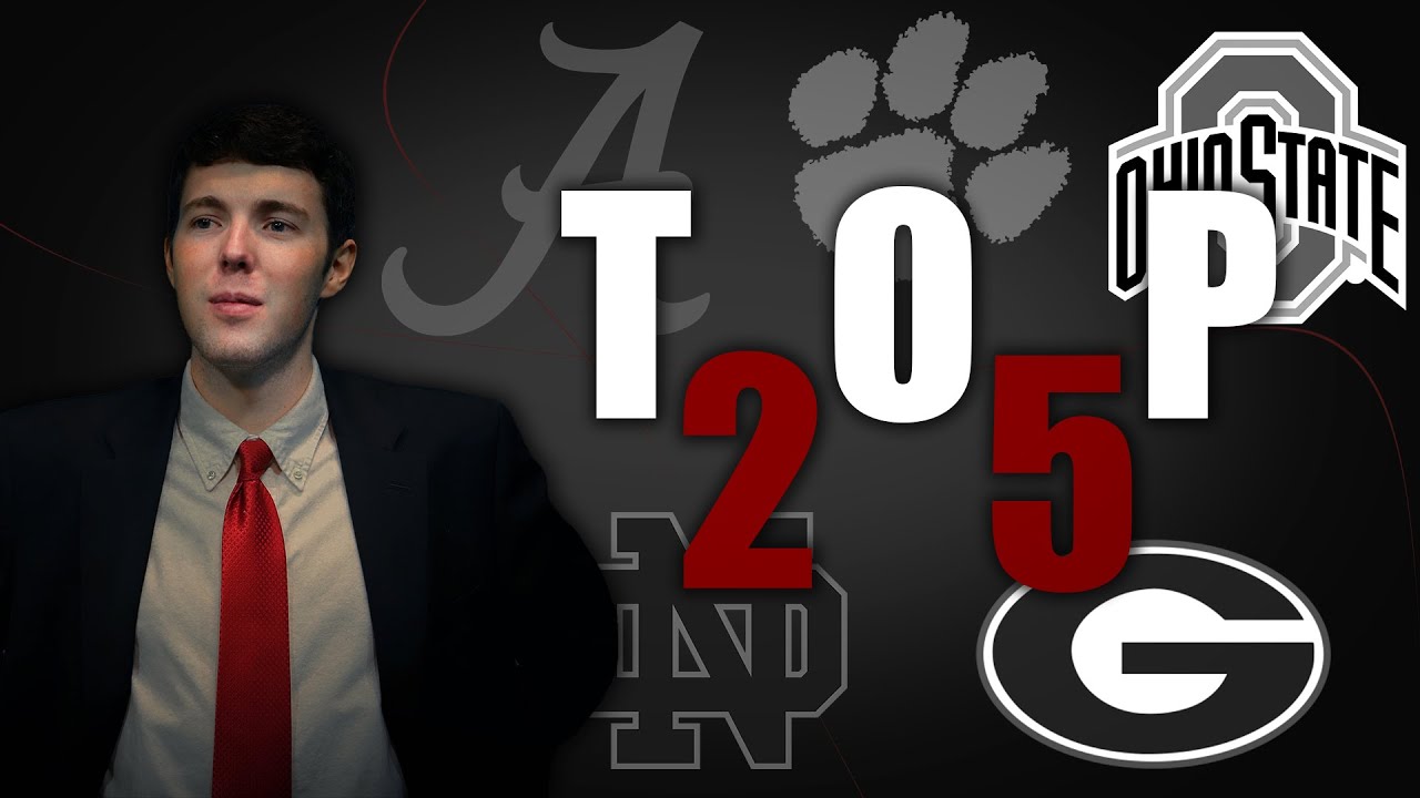 2020 Week 9 College Football Top 25 Rankings - YouTube