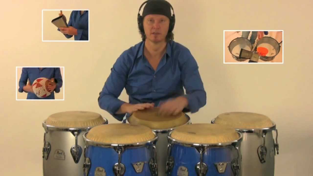 Conga, Bongo, Timbal, Chekere & Campana by Nils Fischer - YouTube