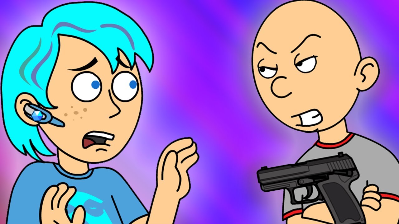 Classic Caillou Shoots CyanAnimate/Grounded - YouTube