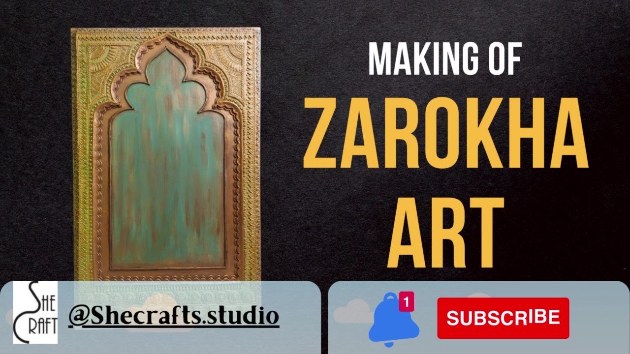 Watch how Zarokha wall decoration Art is Made - A mesmerizing display ...