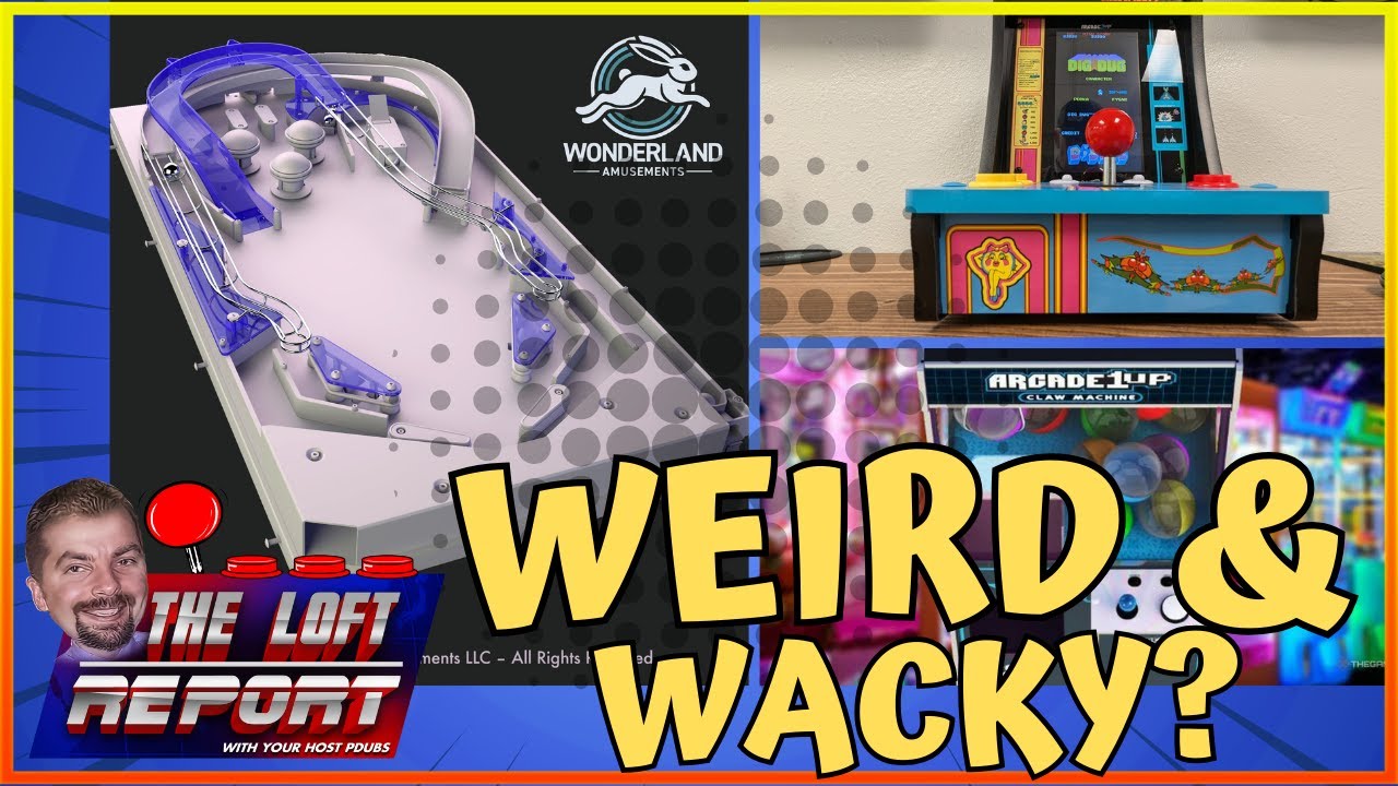 Weird & Wacky Home Arcade Stuff? Claw Machine, Wonderland Pinball ...