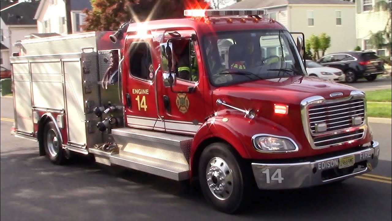 Edison Fire Department Engine 14 Responding 5-8-23 - YouTube