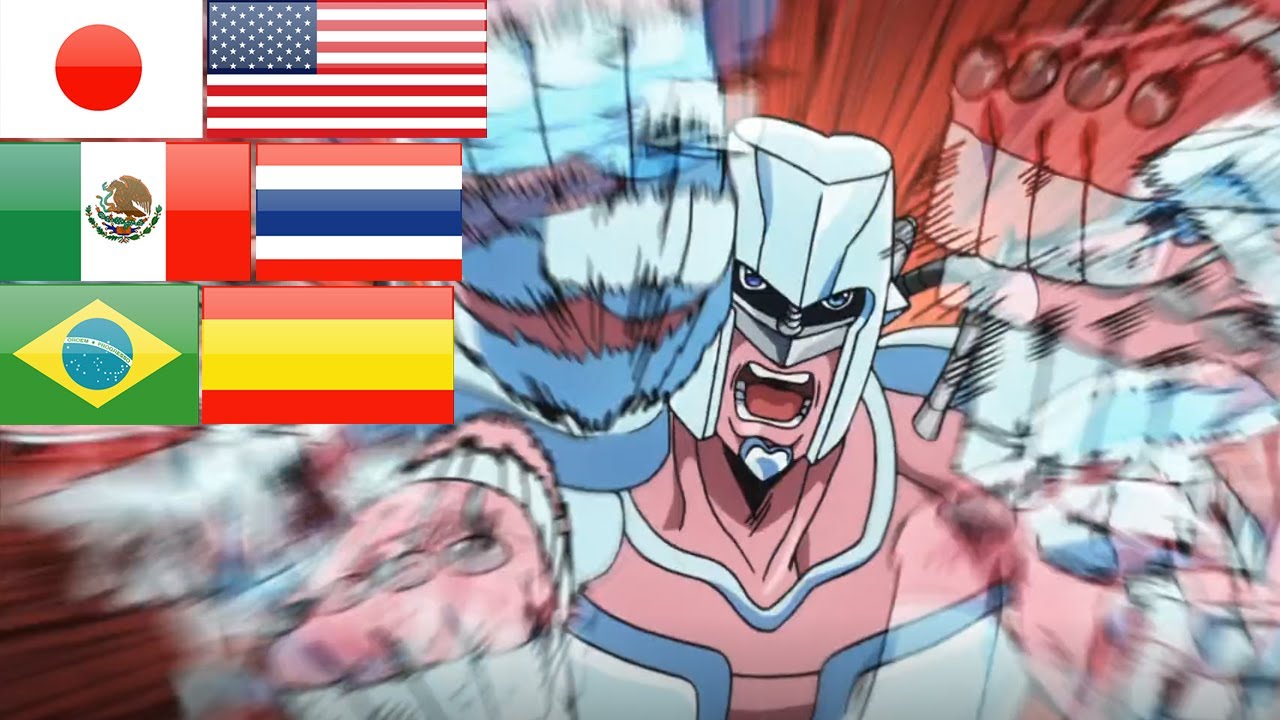 DORARARARARA! Josuke's Crazy Diamond Stand Cries in different languages ...