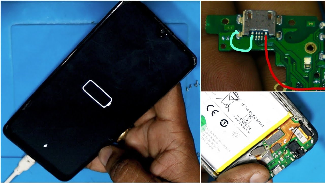 vivo s1 charging problem / vivo s1 charging Jack change - YouTube