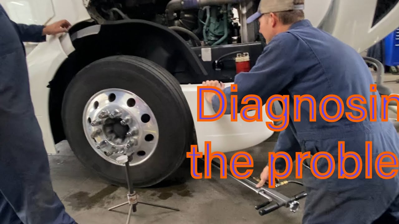 We use a ‘run out gauge ‘ to check the front tires for roundnes. - YouTube
