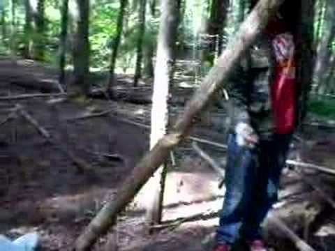 sam chopping wood - YouTube