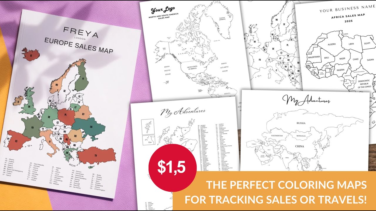 Europe Map Coloring Page