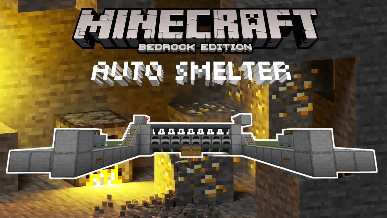 Auto smelter minecraft bedrock 1.19 - YouTube